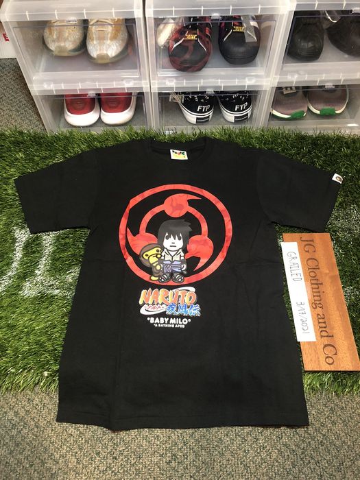 Bape Bape x Naruto Sasuke Milo Tee | Grailed