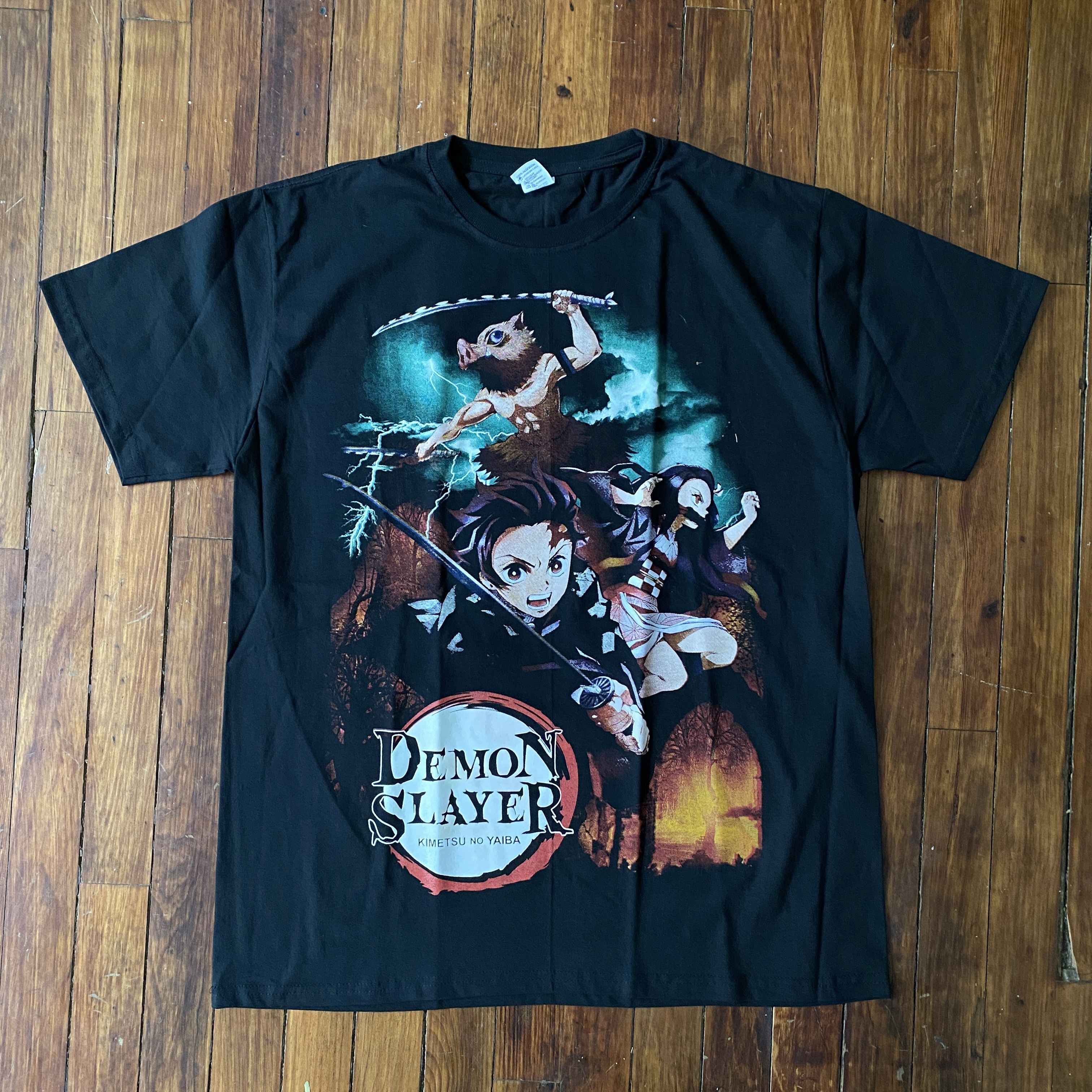Anime × Vintage demon slayer vintage bootleg style t shirt | Grailed