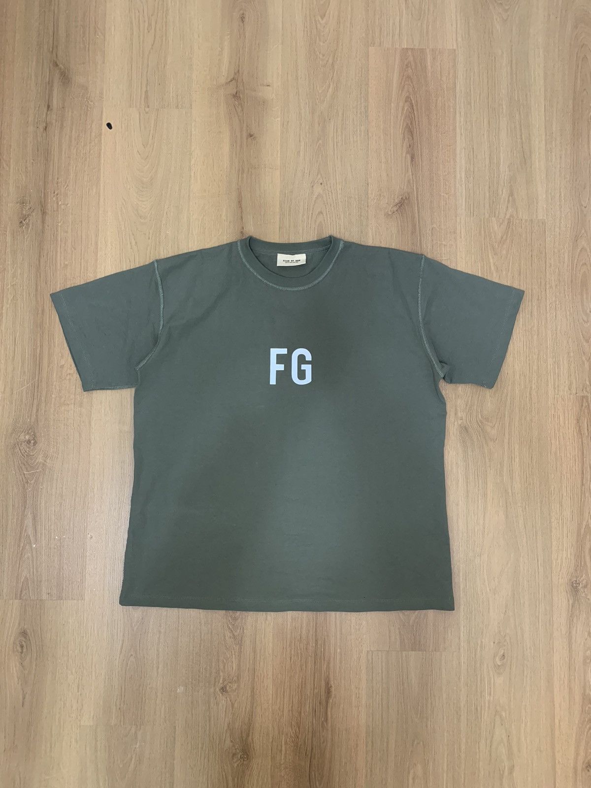 Fear of God Fear of God Sixth Collection 3M Reflective FG T-Shirt | Grailed