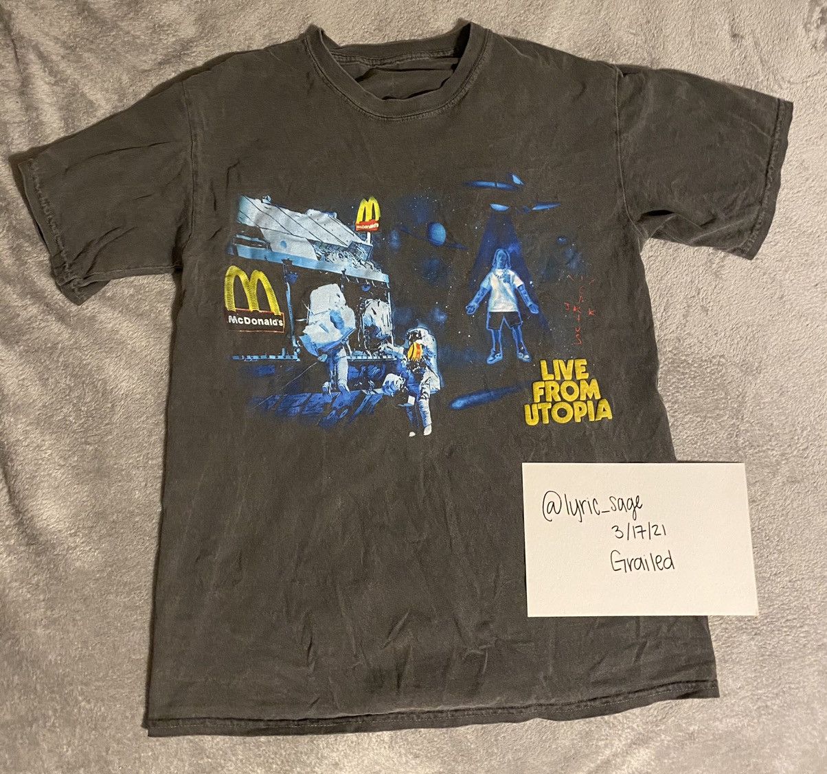 Travis Scott Travis Scott x McDonald’s ‘Live From Utopia’ Tee | Grailed