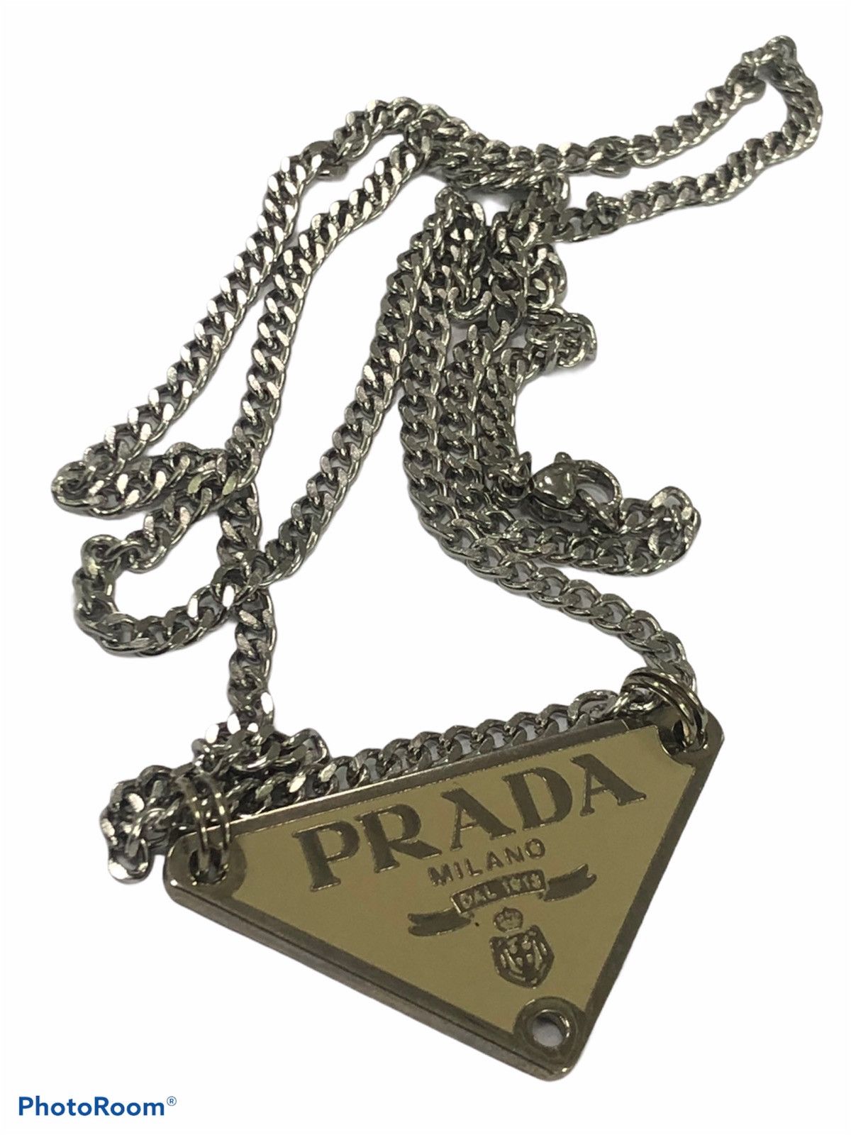 Custom × Jewelry × Prada PRADA custom made Prada Pendant Triangle | Grailed