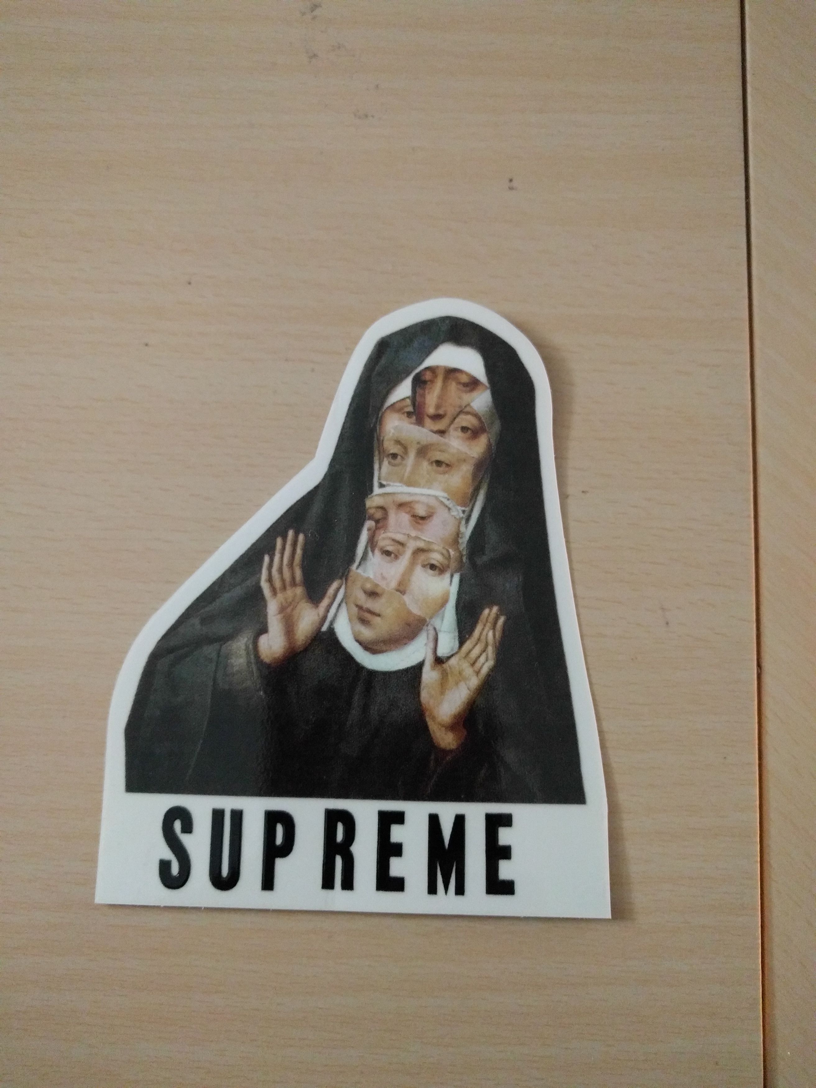 Supreme Nun sticker | Grailed