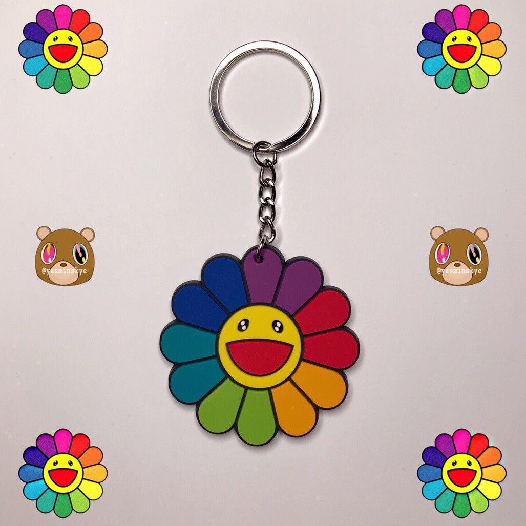 Jewelry × Streetwear × Vintage Takashi Murakami Flower Keychain | Grailed