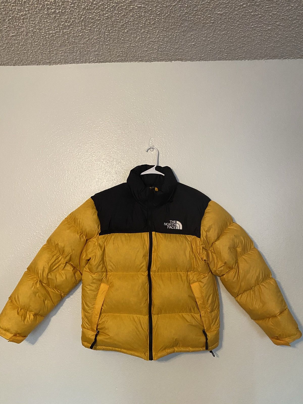 The North Face The north face yellow Neptune puffer jacket | Grailed