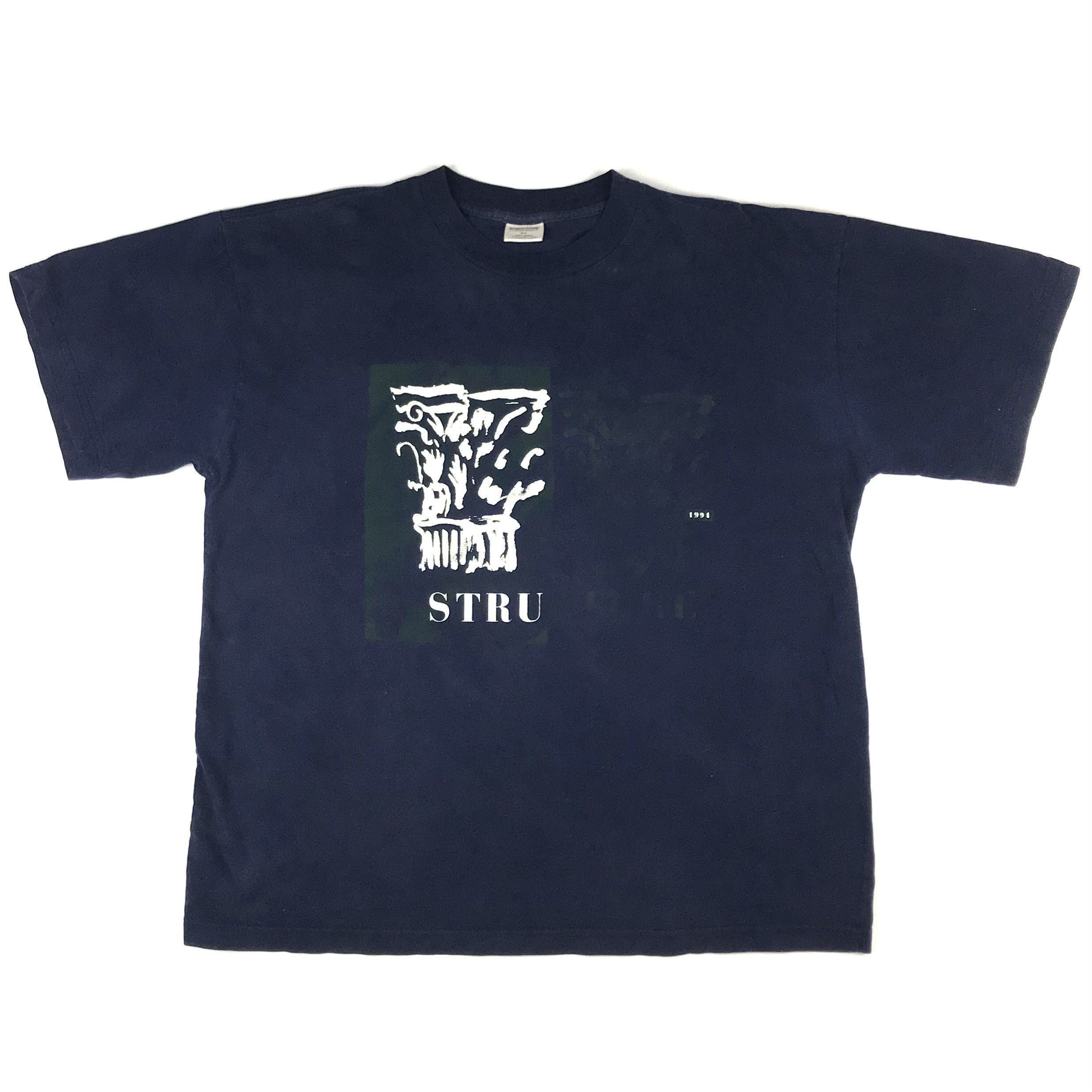 Structure Vintage 90s Structure Graphic Print T-shirt | Grailed