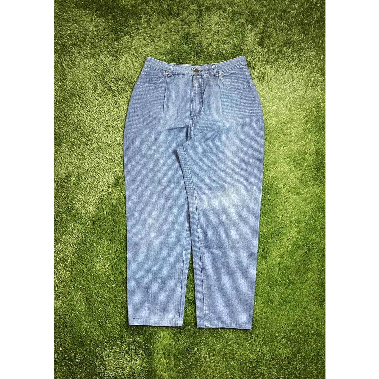 Designer × Vintage Vintage 90s Sasson Textured Light Wash Denim Jeans ...