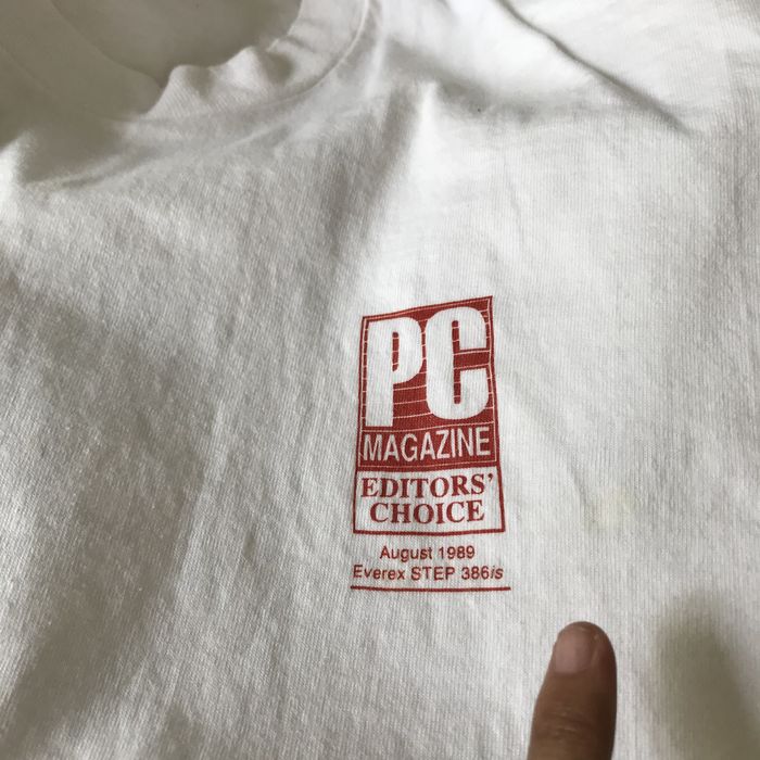 Vintage Rare Vintage 90s PC Magazine Everex STEP 386is T Shirt | Grailed