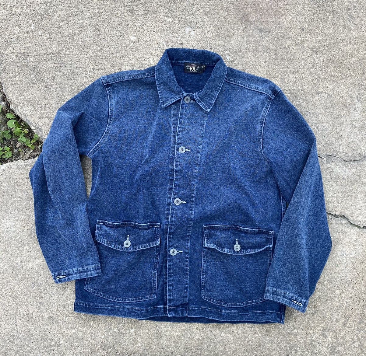 RRL Ralph Lauren RRL Denim Jacket Army Chore Coat | Grailed