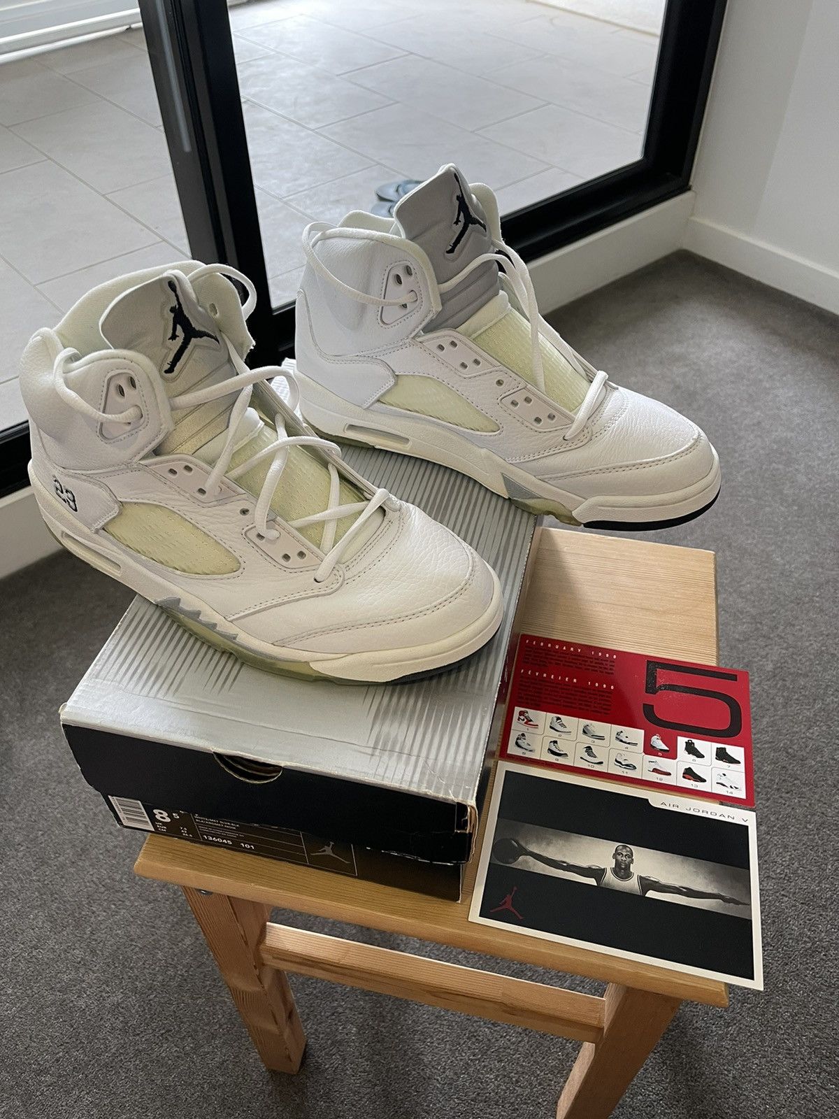 Nike Air Jordan 5 Retro+ 2000 White Metallic 2000 | Grailed
