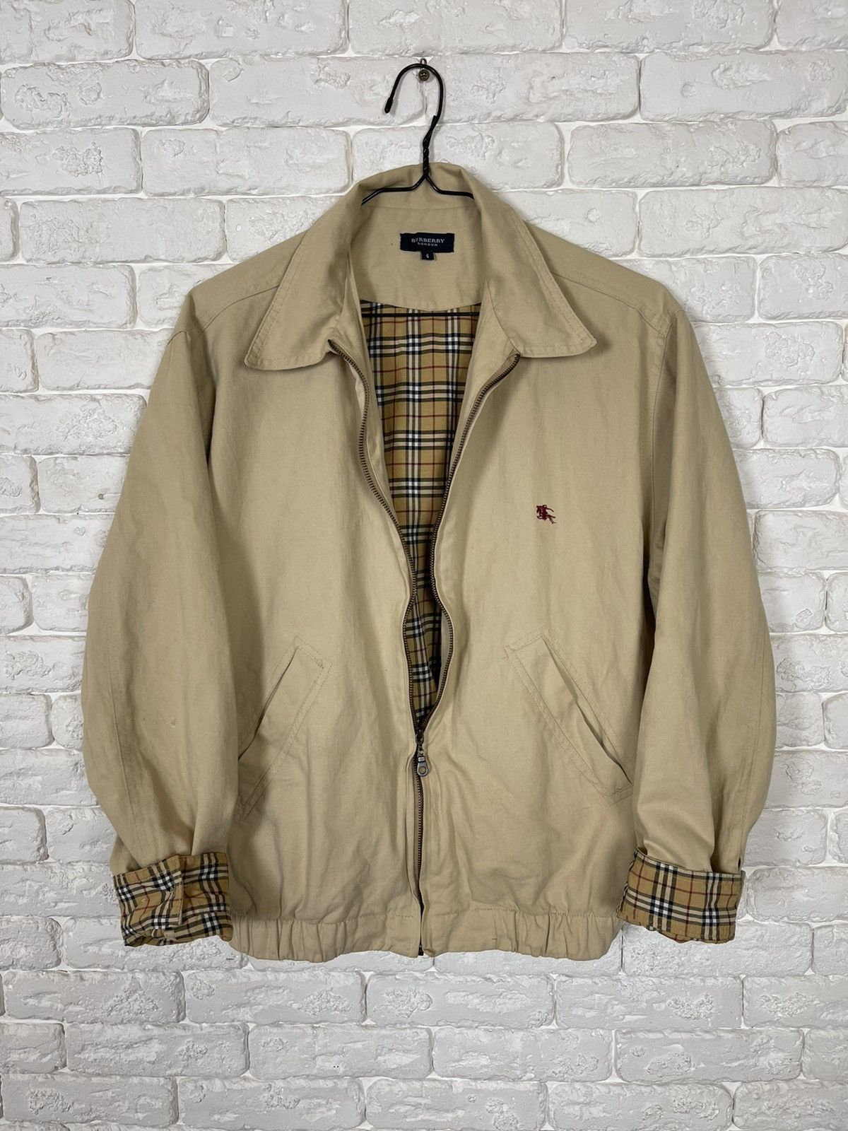 Burberry × Vintage Burberry’s nova check plated vintage Harrington ...