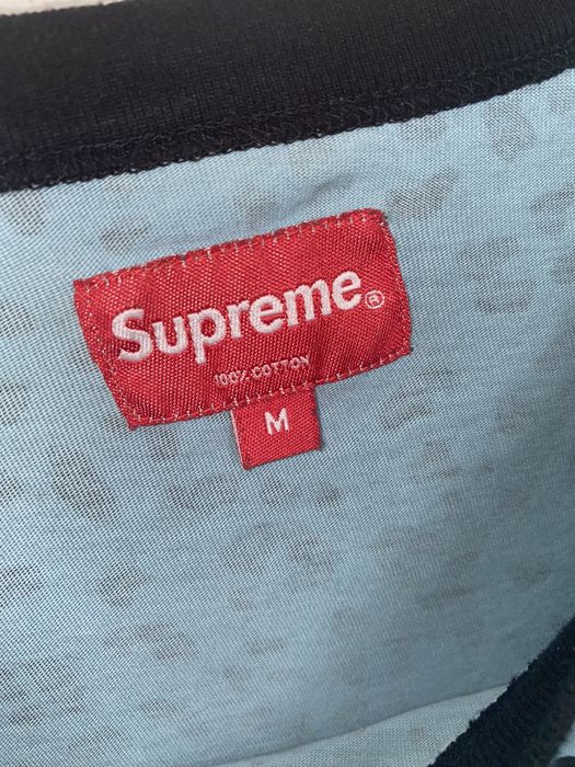 Supreme Supreme Blue Leopard Print Fuck Em All Pocket T-shirt | Grailed
