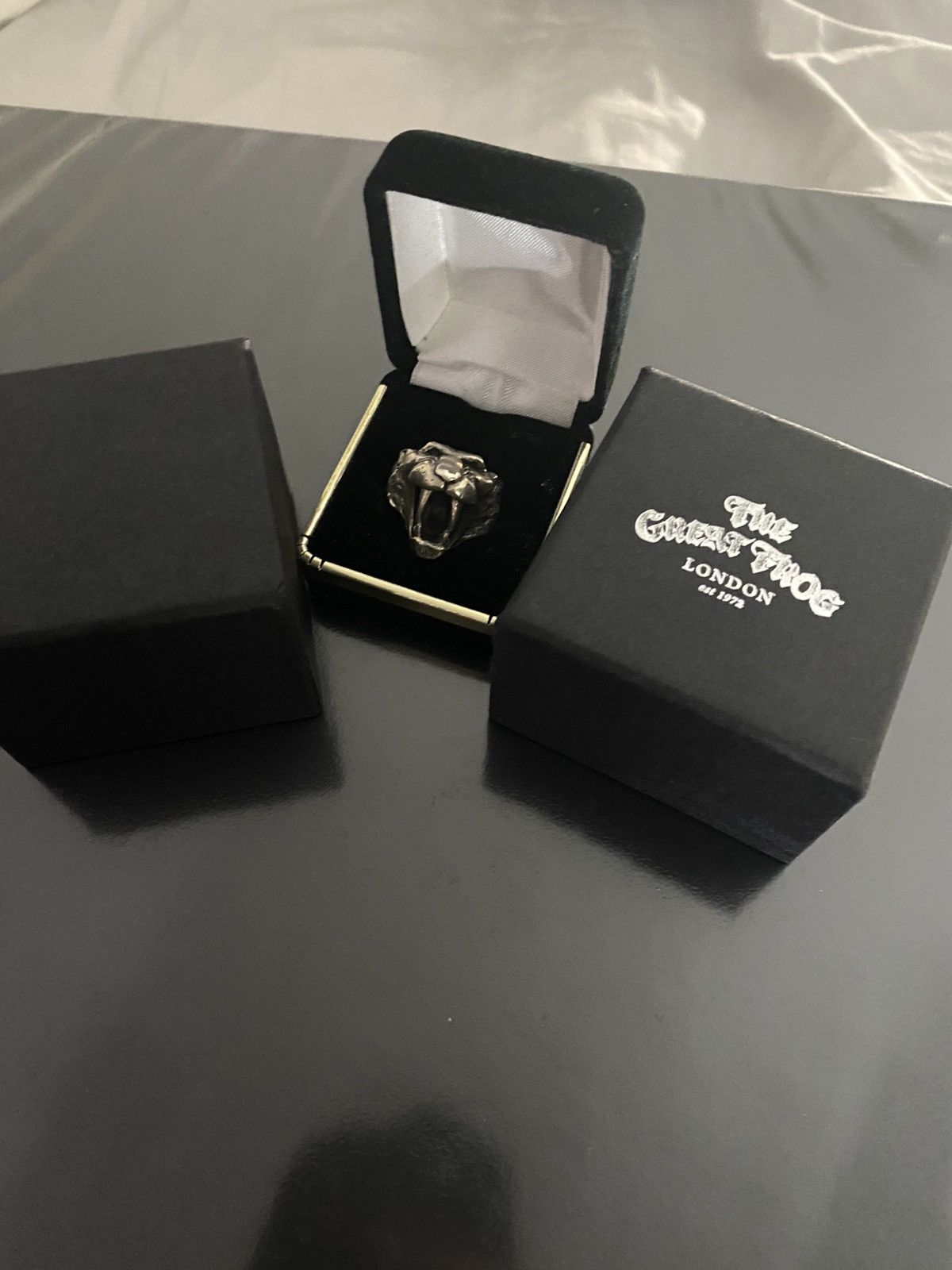 The Great Frog Sabertooth silver ring | Grailed