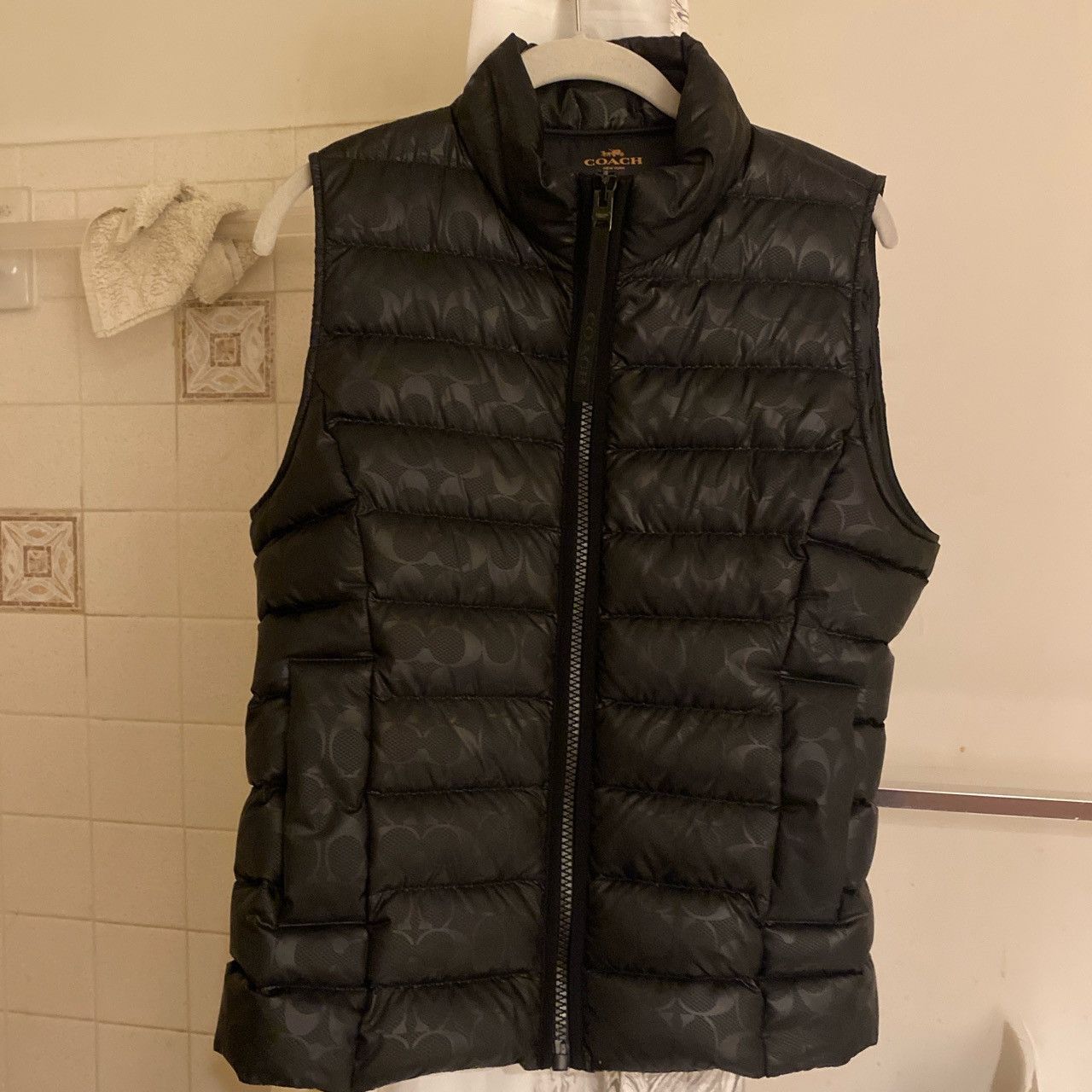 Coach coach signature down puffer vest | Grailed