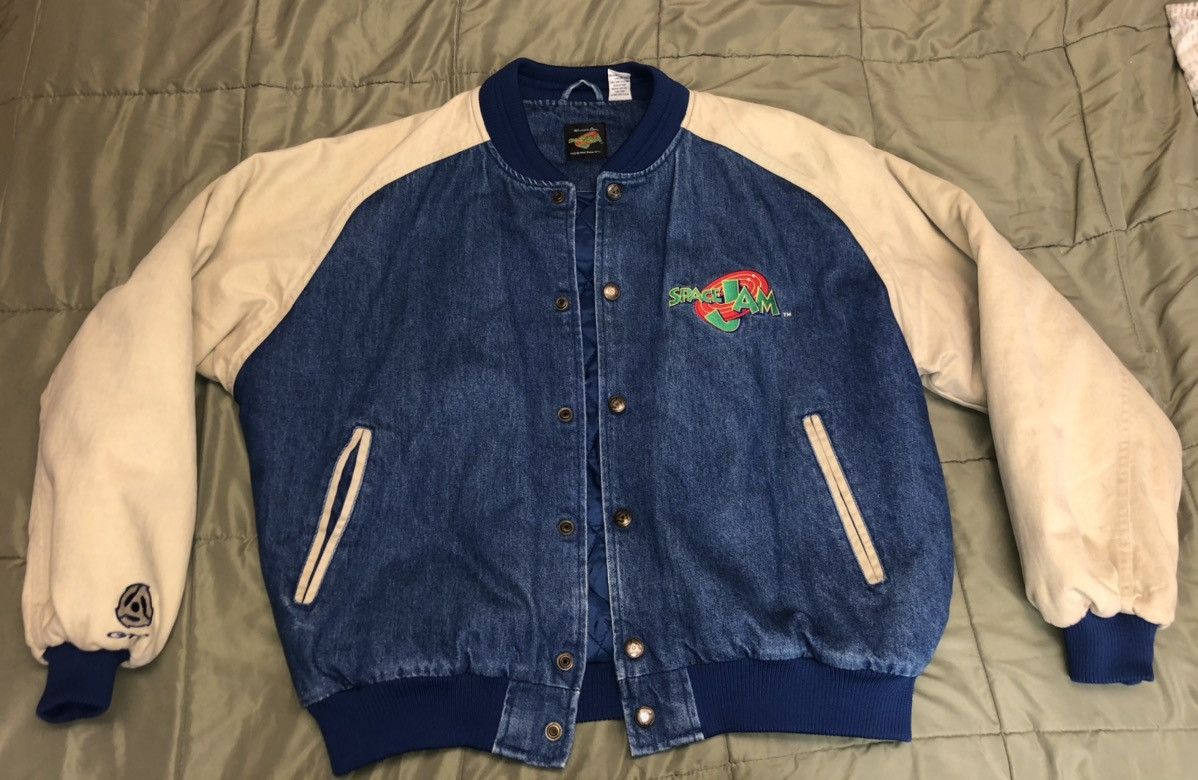 Vintage Vintage 1996 Cast & Crew Space Jam Letterman jacket | Grailed