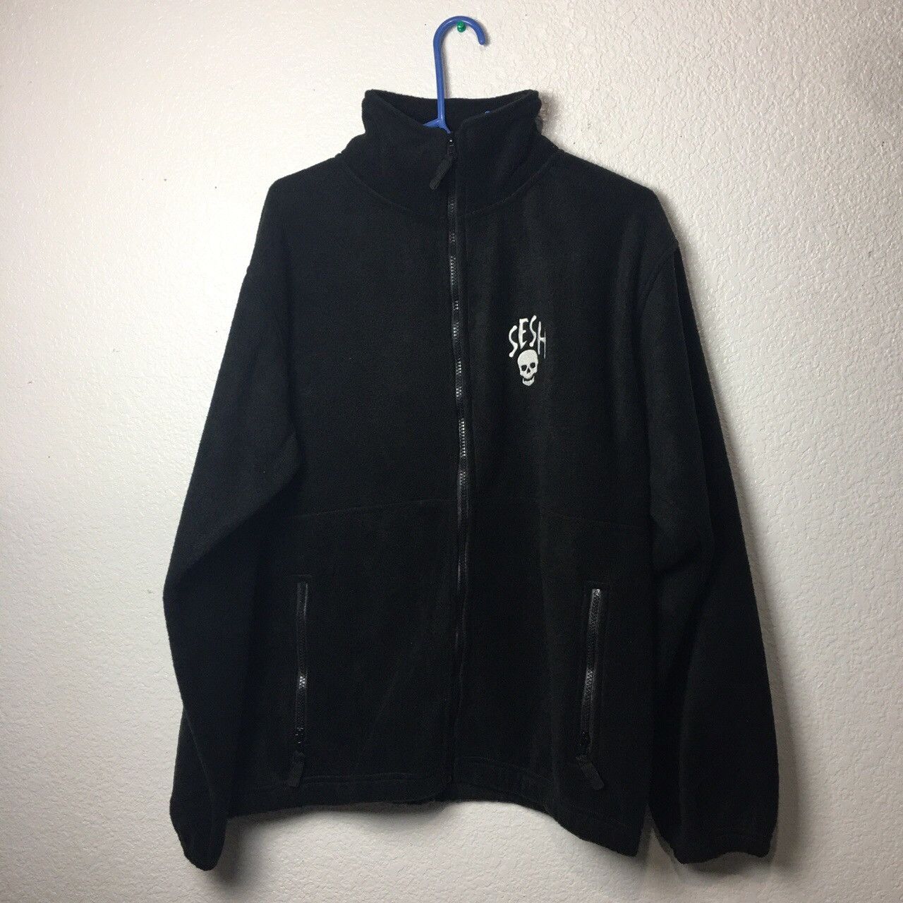 Bones × Team Sesh × Teamsesh Seshskull Embroidered Fleece Jacket | Grailed