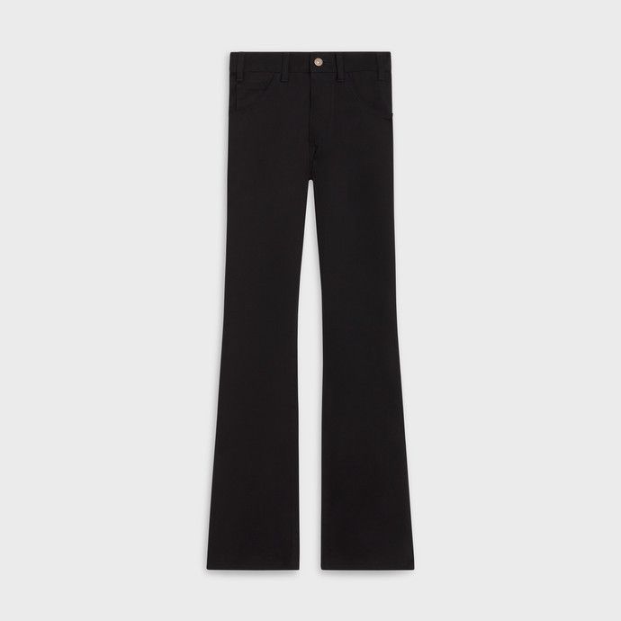Celine DYLAN FLARED JEANS IN PURE BLACK DENIM PURE BLACK | Grailed