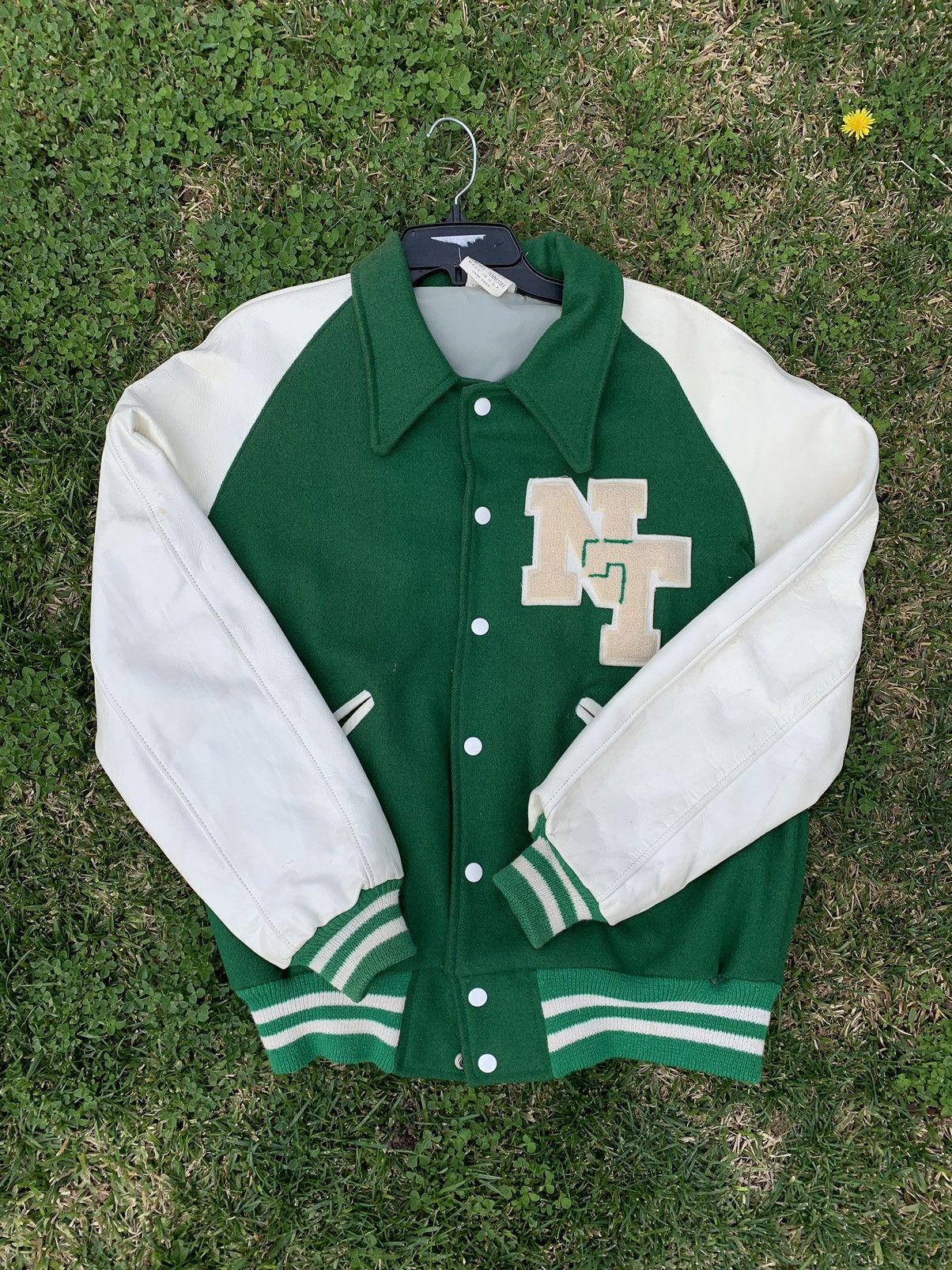 Varsity Jacket × Vintage Vintage Green Varsity Jacket | Grailed