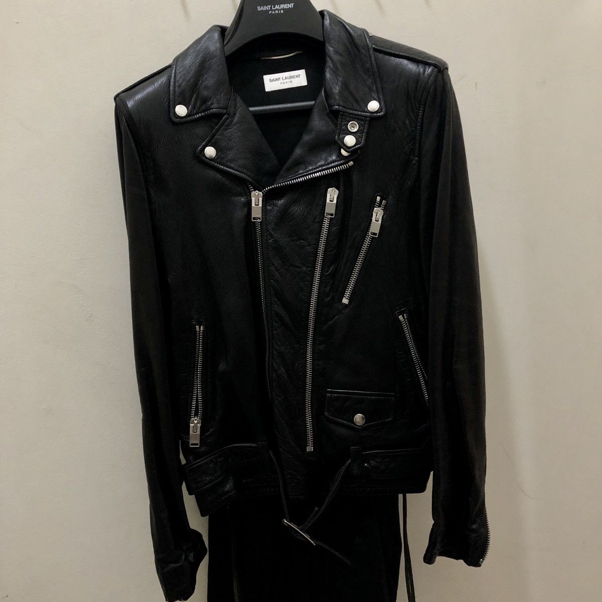 Saint Laurent Paris SLP Bloodluster L17 Leather Jacket | Grailed