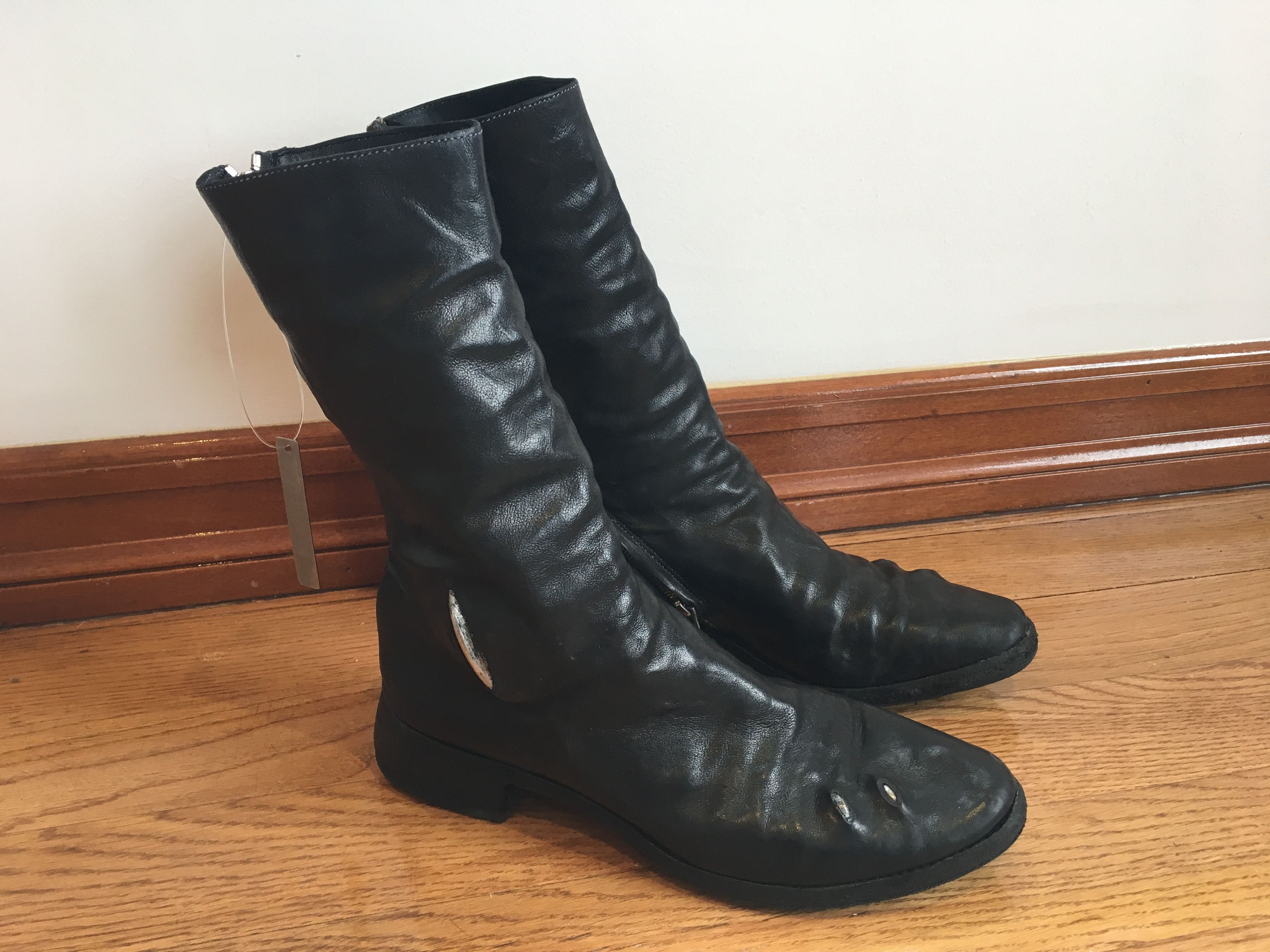 Carol Christian Poell CCP Prosthetic Black Tornado Boots AM/2687P-ROOMS ...