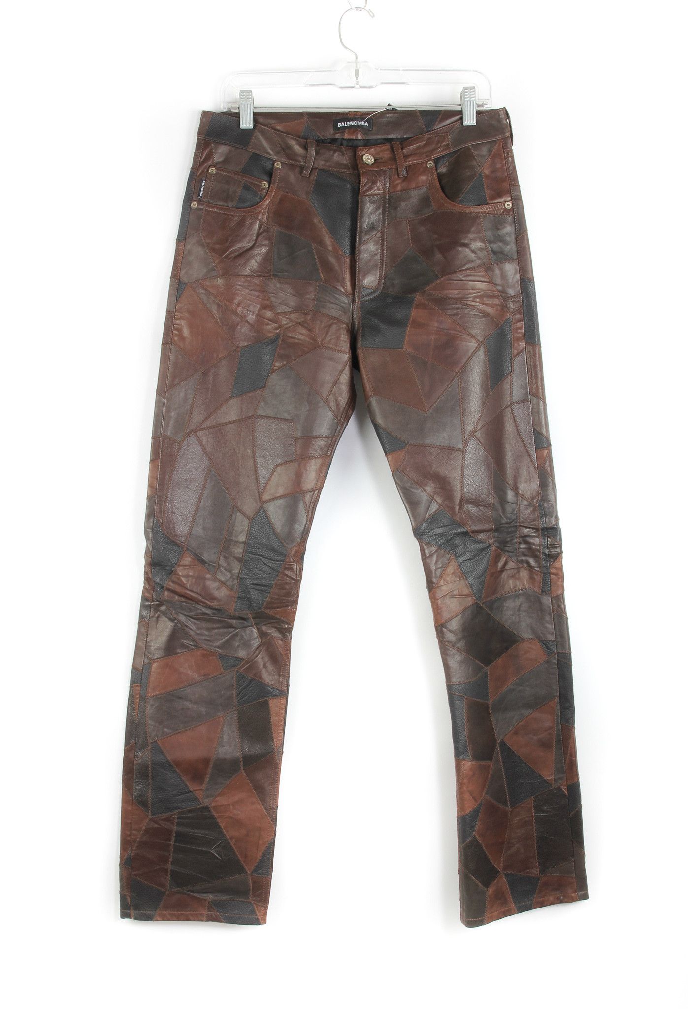Balenciaga Balenciaga Patchwork Leather Pants | Grailed