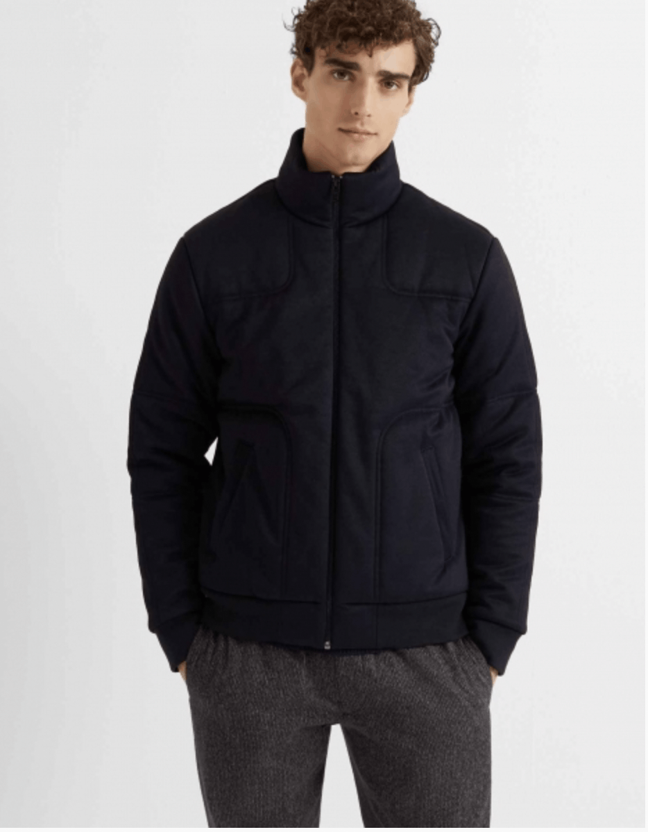 Club Monaco Quilted Puffer Bomber Jacket | Grailed