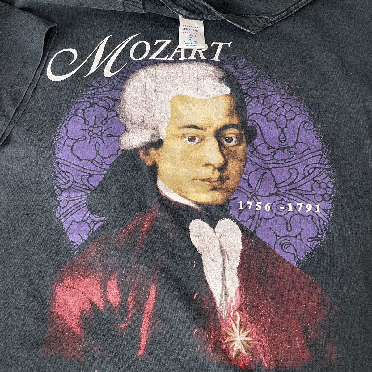Art × Vintage Wolfgang Amadeus Mozart 90s Single Stitch Rare Tees | Grailed