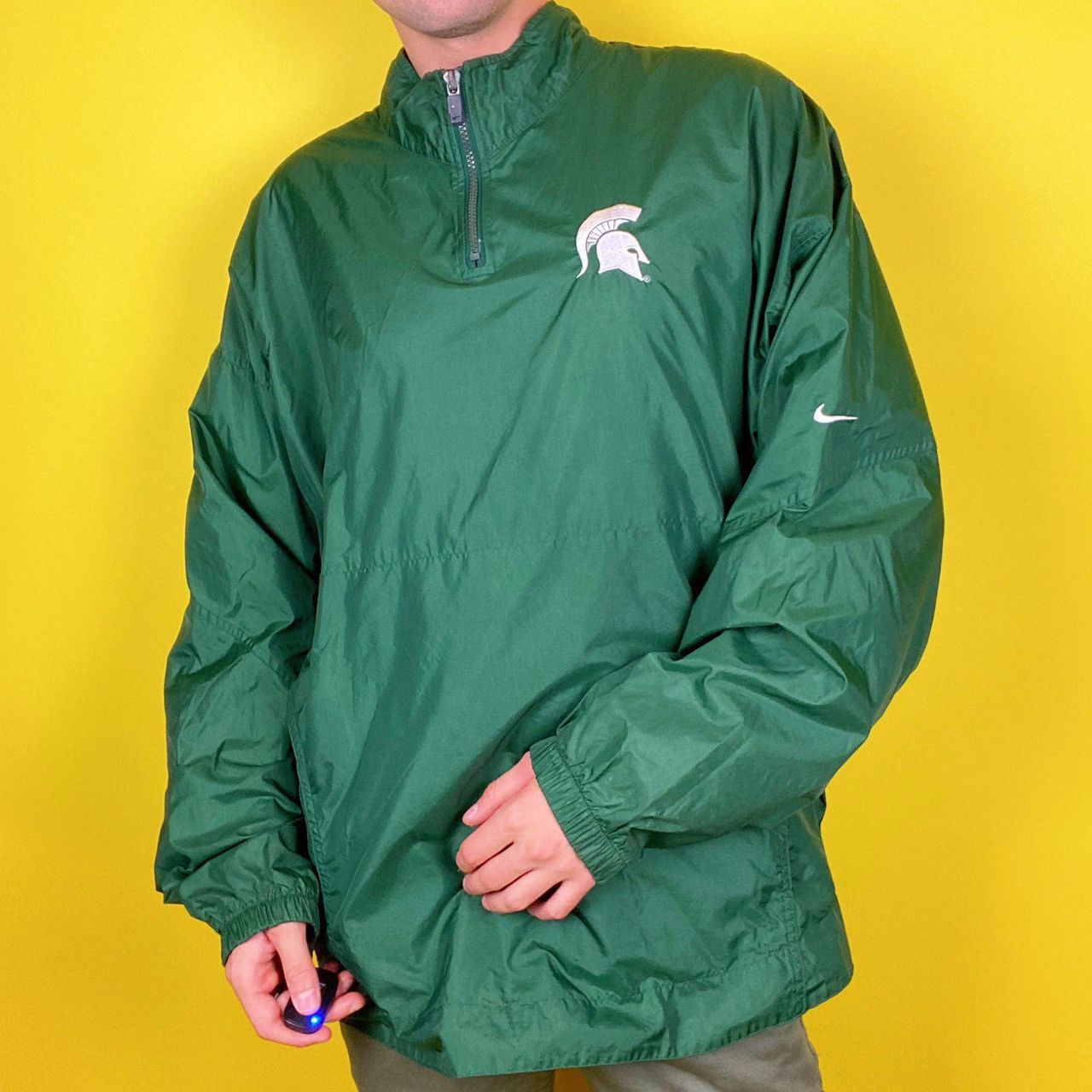 Nike × Vintage 00s Vintage Nike Michigan State Windbreaker | Grailed