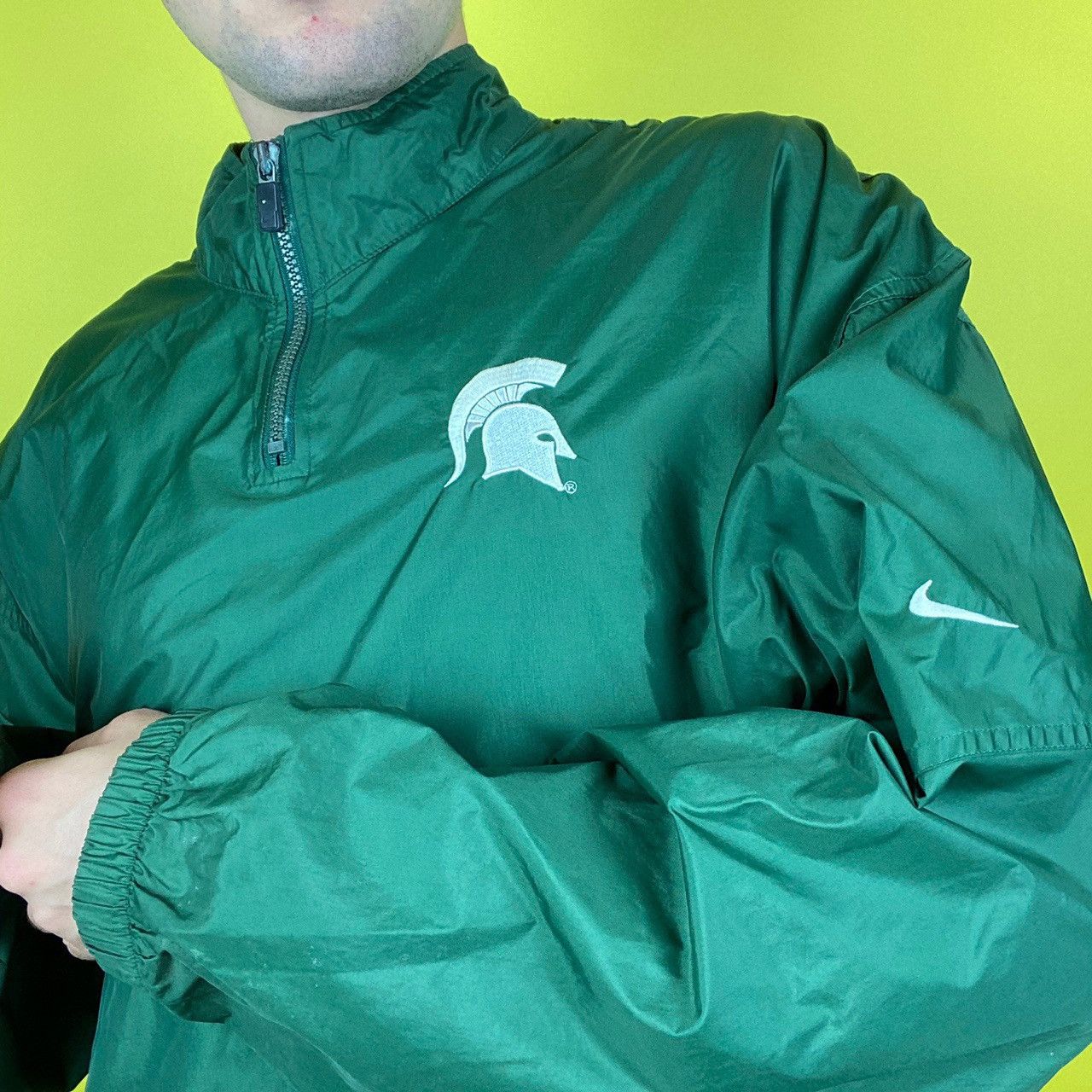 Nike × Vintage 00s Vintage Nike Michigan State Windbreaker | Grailed