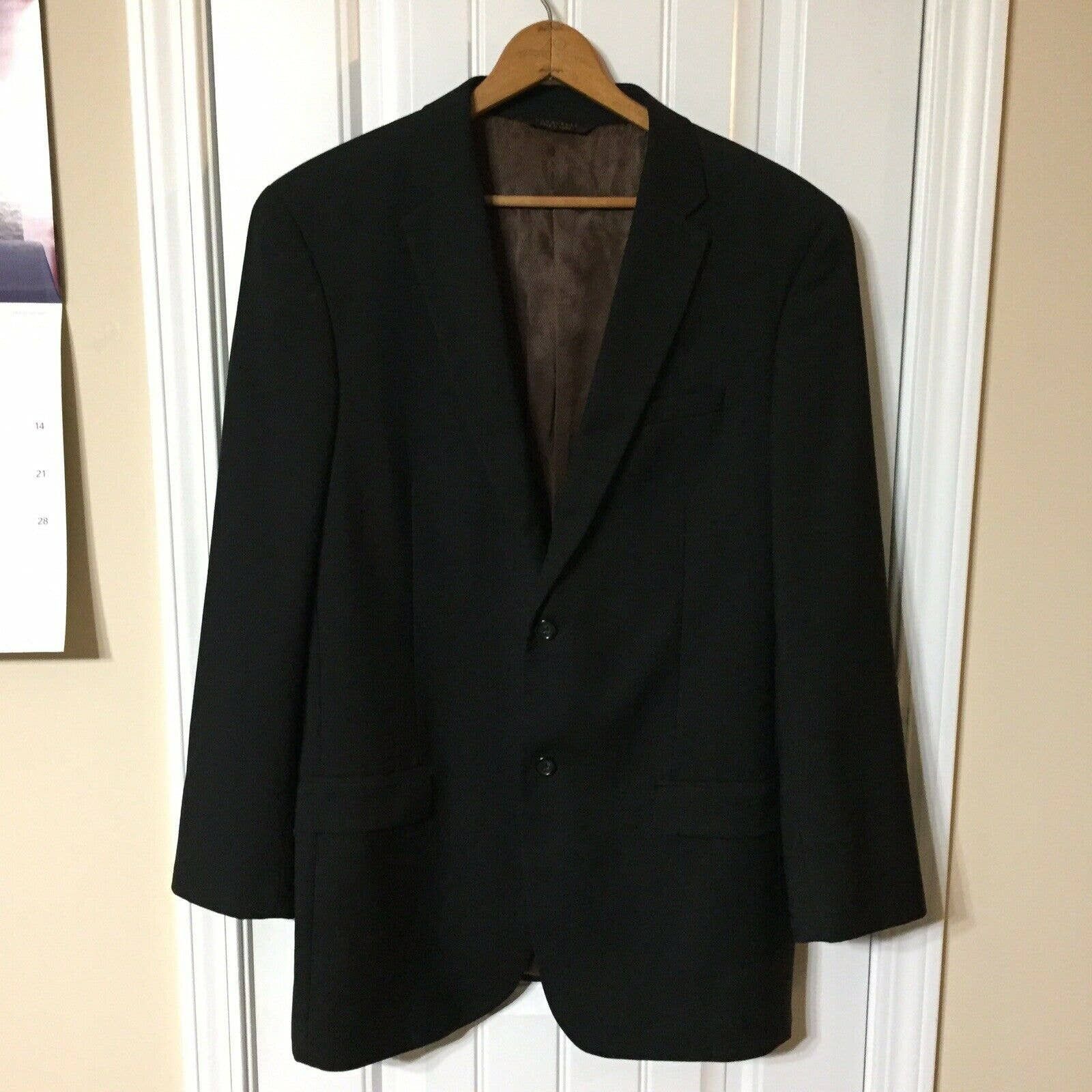 Caravelli Italy Caravelli Suit Jacket Men’s All Season Black Sport Coat ...