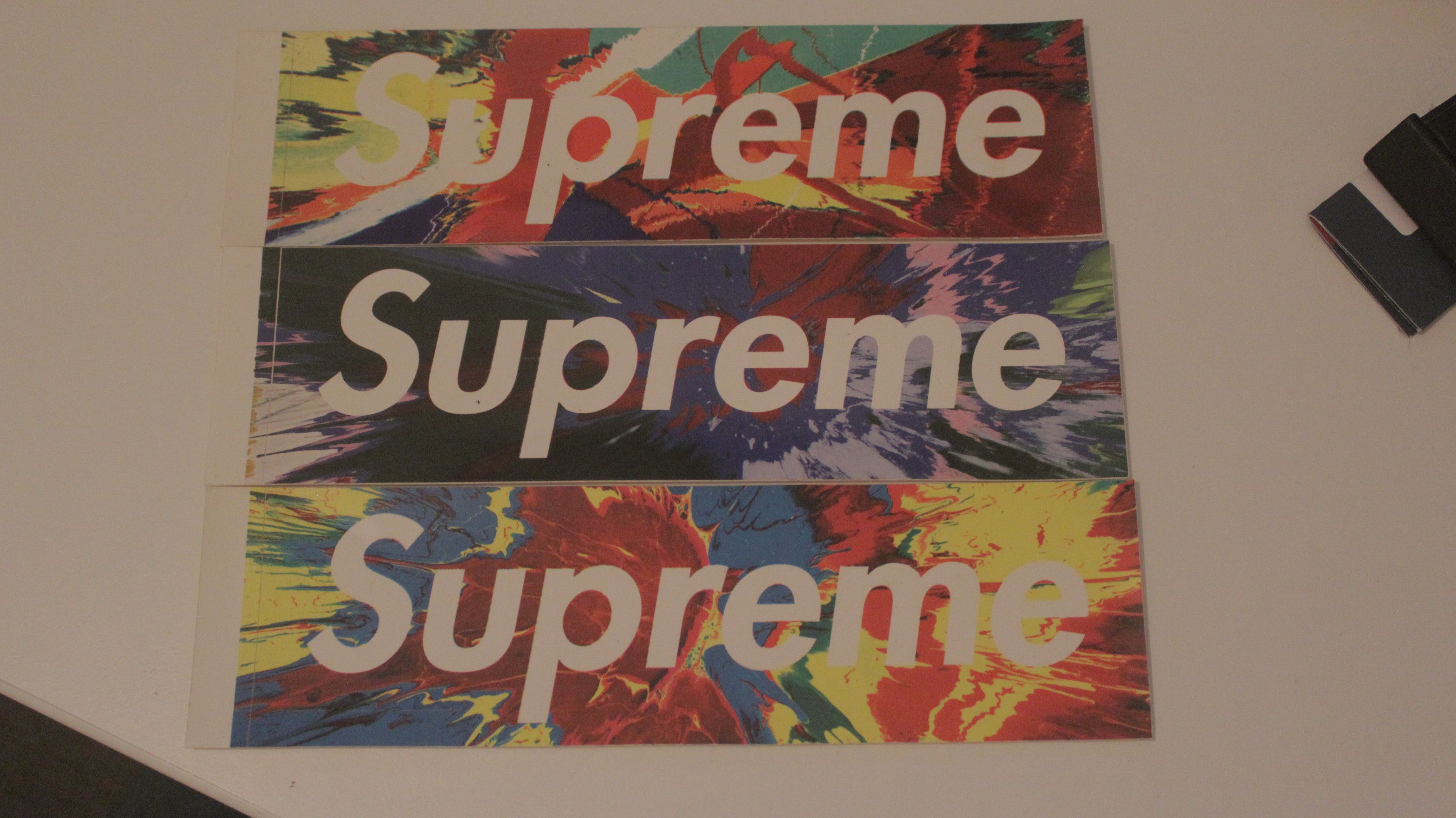 Supreme Supreme x Damien Hirst Box Logo Sticker Set | Grailed