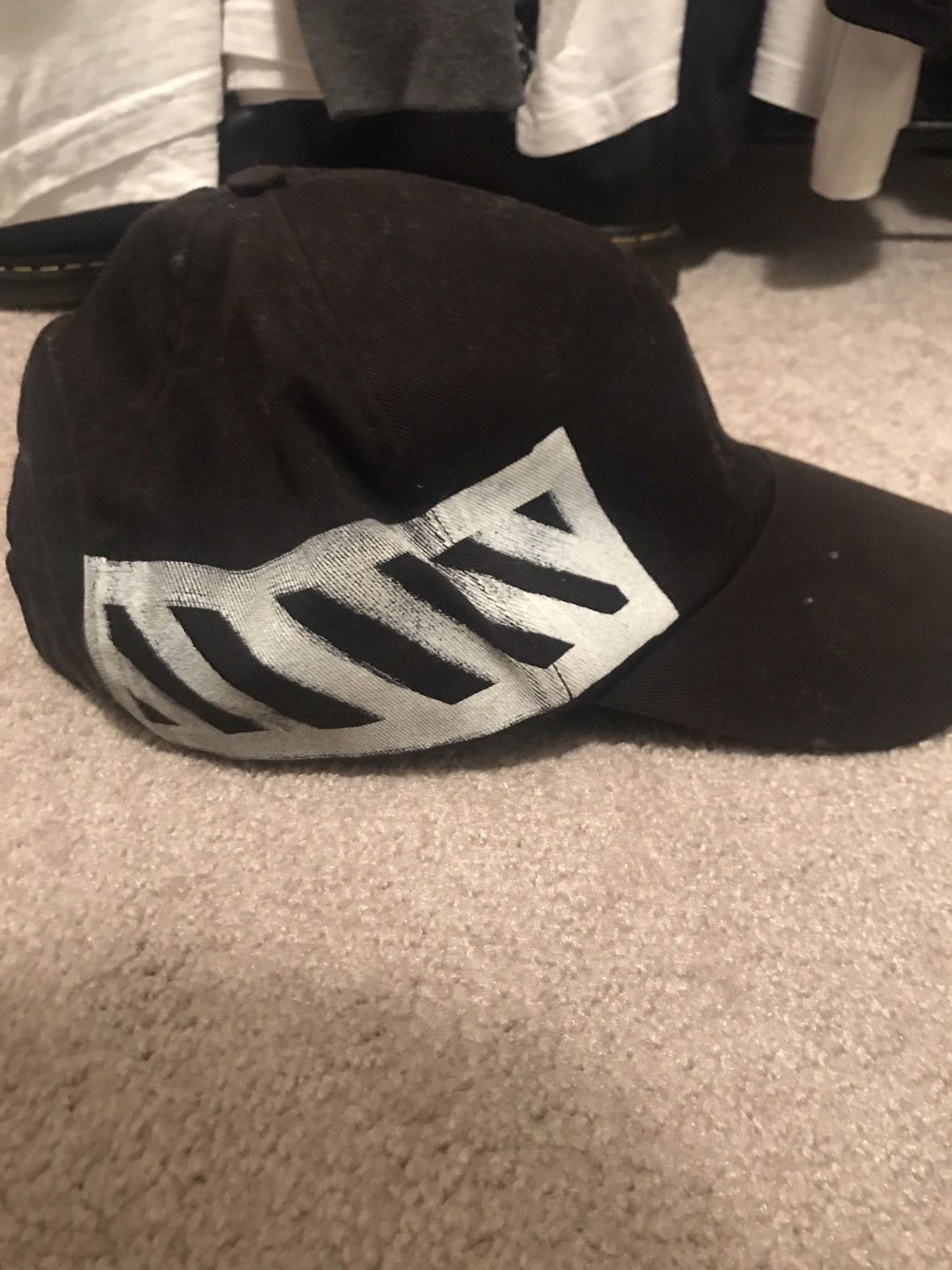 Off-White Off White Brushed Diagonals Cap | Grailed