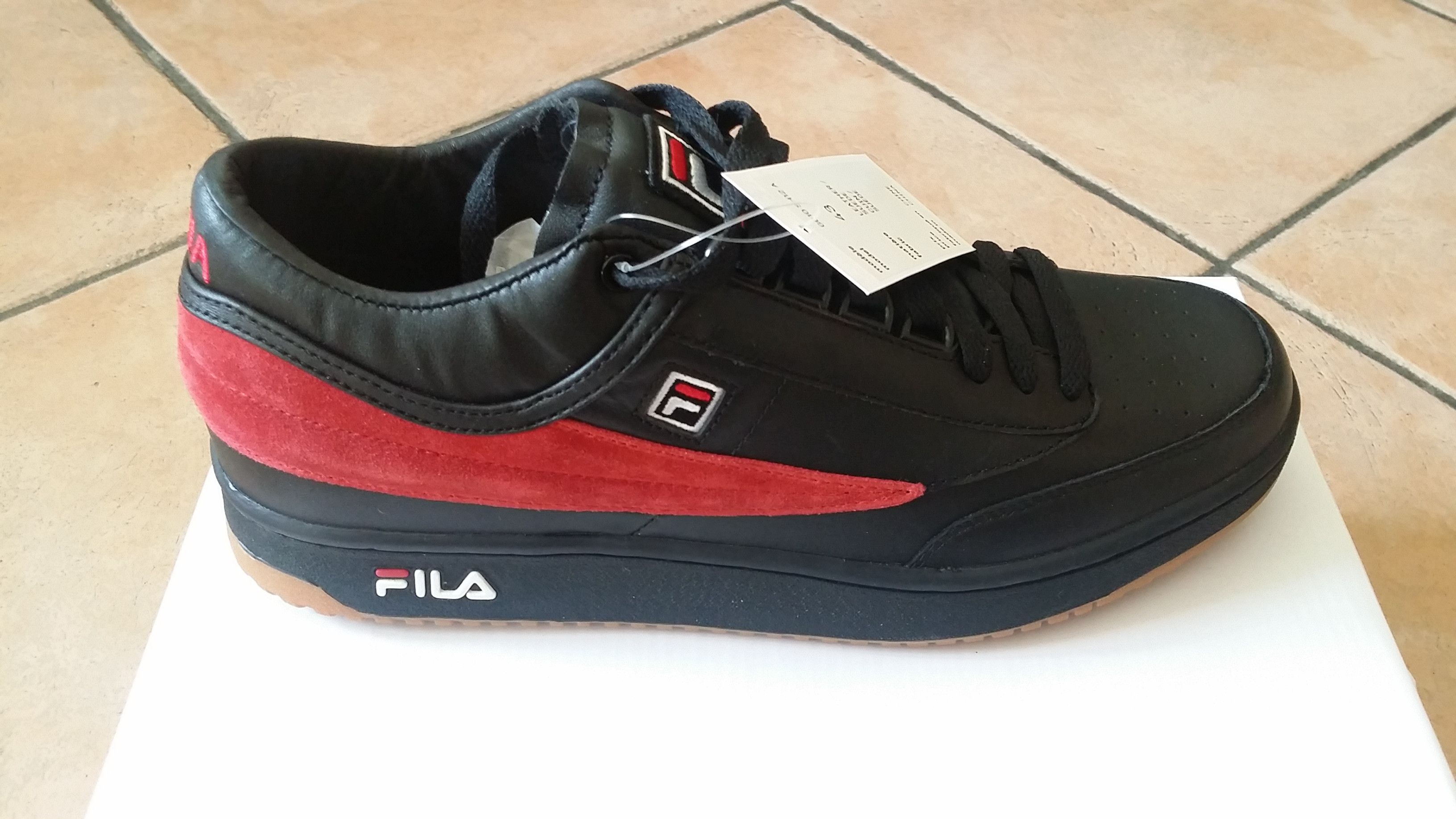 Gosha Rubchinskiy Gosha x FILA black/red shoes | Grailed