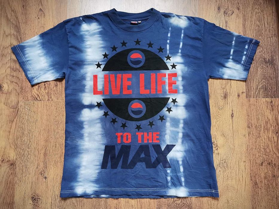 Vintage PEPSI MAX x LIVE LIFE TO THE MAX x T-Shirt | Grailed