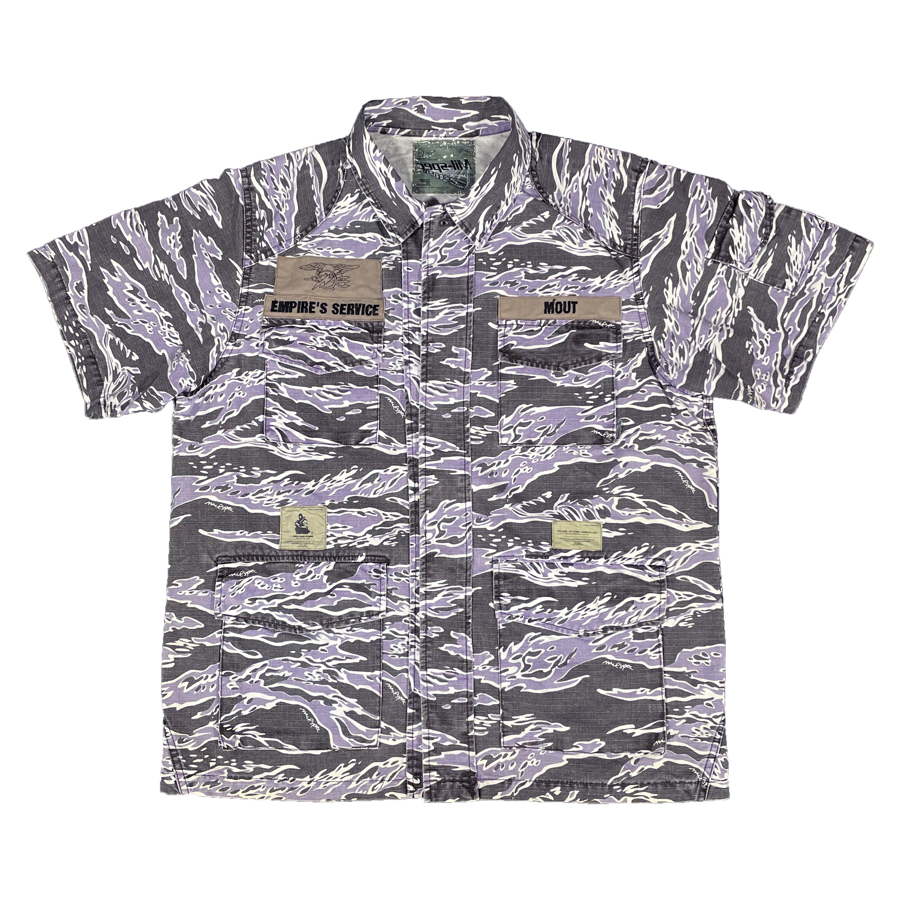Wtaps Wtaps Tiger Stripe Camo SS BDU Shirt | Grailed