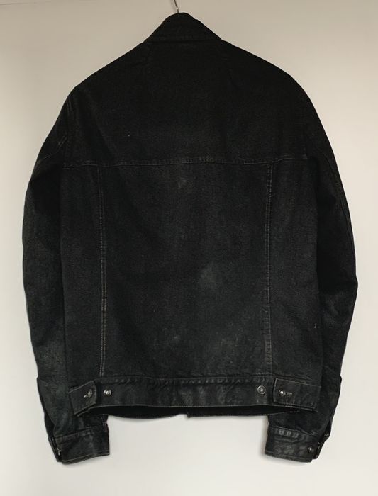 Rick Owens Drkshdw Slave waxed denim jacket | Grailed