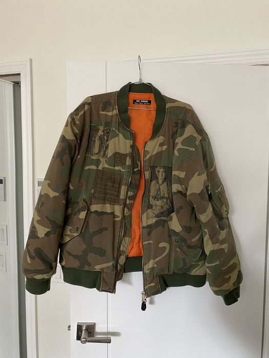 Raf Simons Riot Riot Riot Green Camo Bomber | Grailed