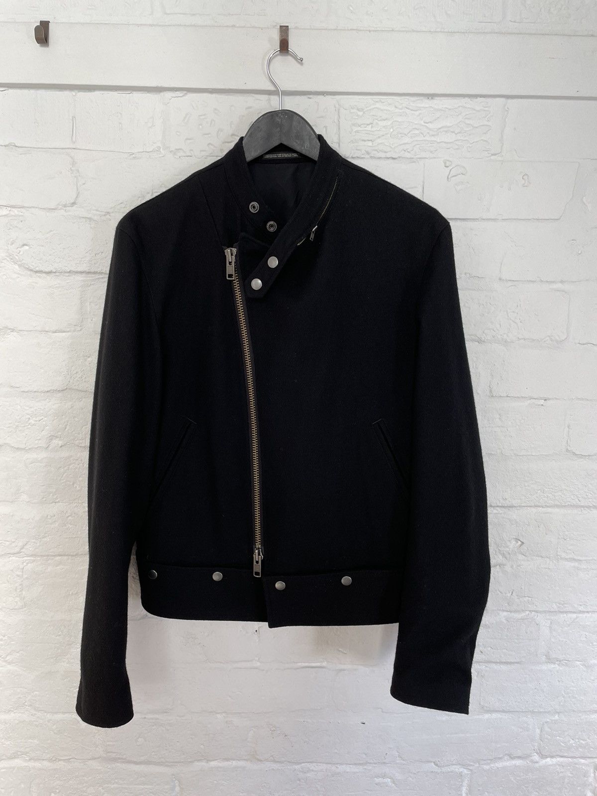 Yohji Yamamoto FW14 Wool Biker Jacket | Grailed
