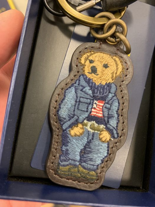 Polo Ralph Lauren Deadstock Polo Bear Denim USA Flag Bear Keyring ...