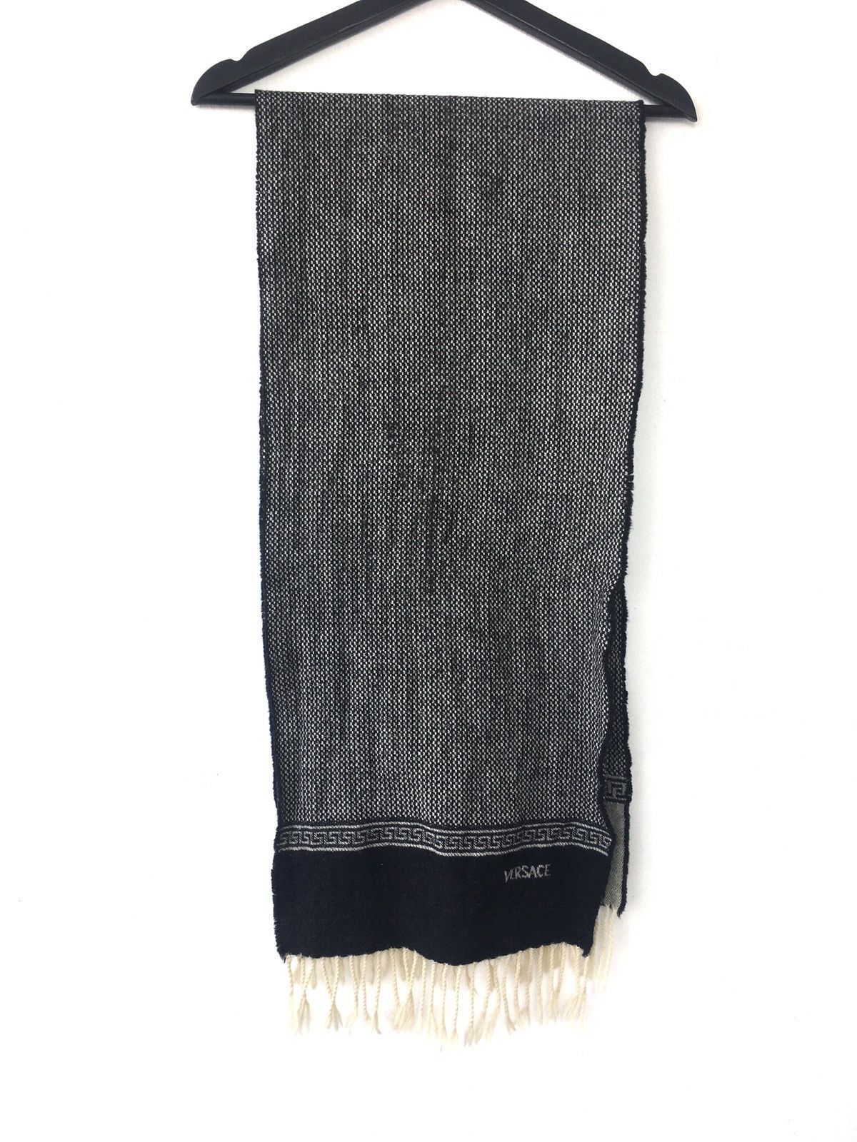 Designer × Italian Designers × Versace Versace Wool Scarf / Mafla Made ...