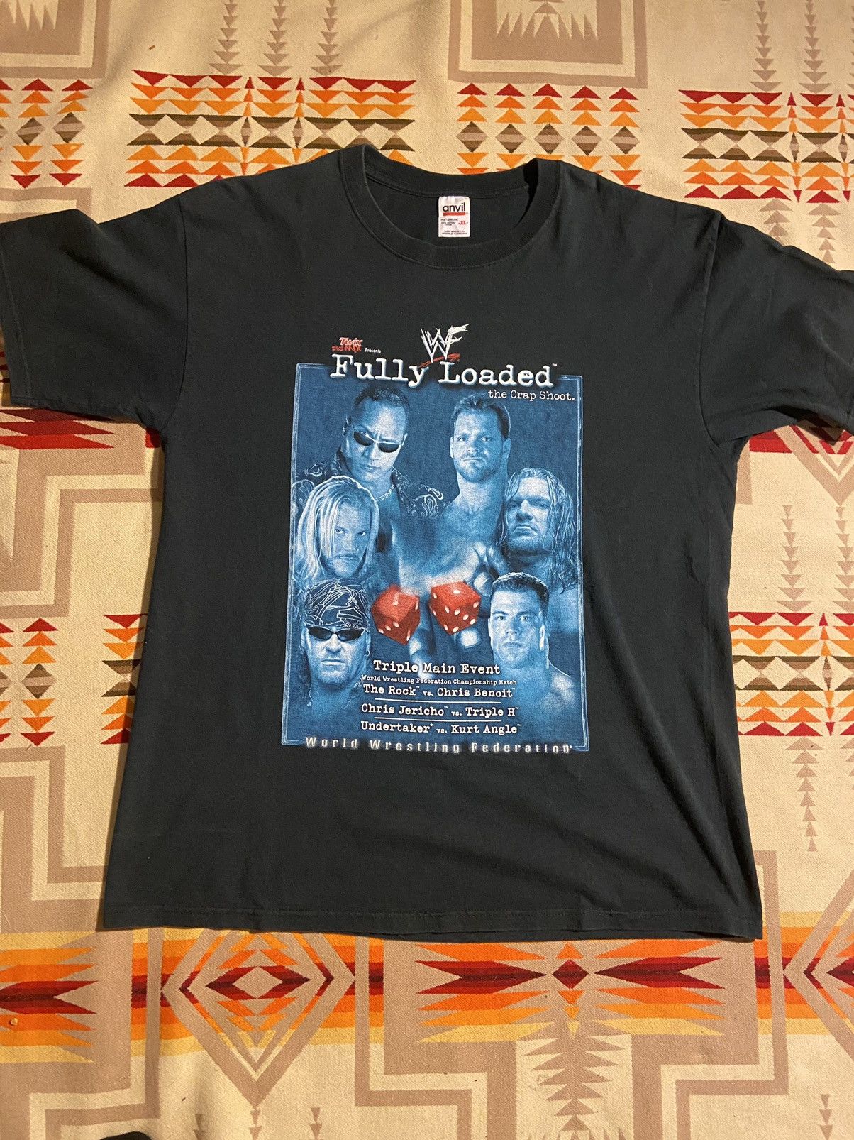 Vintage × Wwe × Wwf Vintage WWF Promo shirt size XL The Rock ...