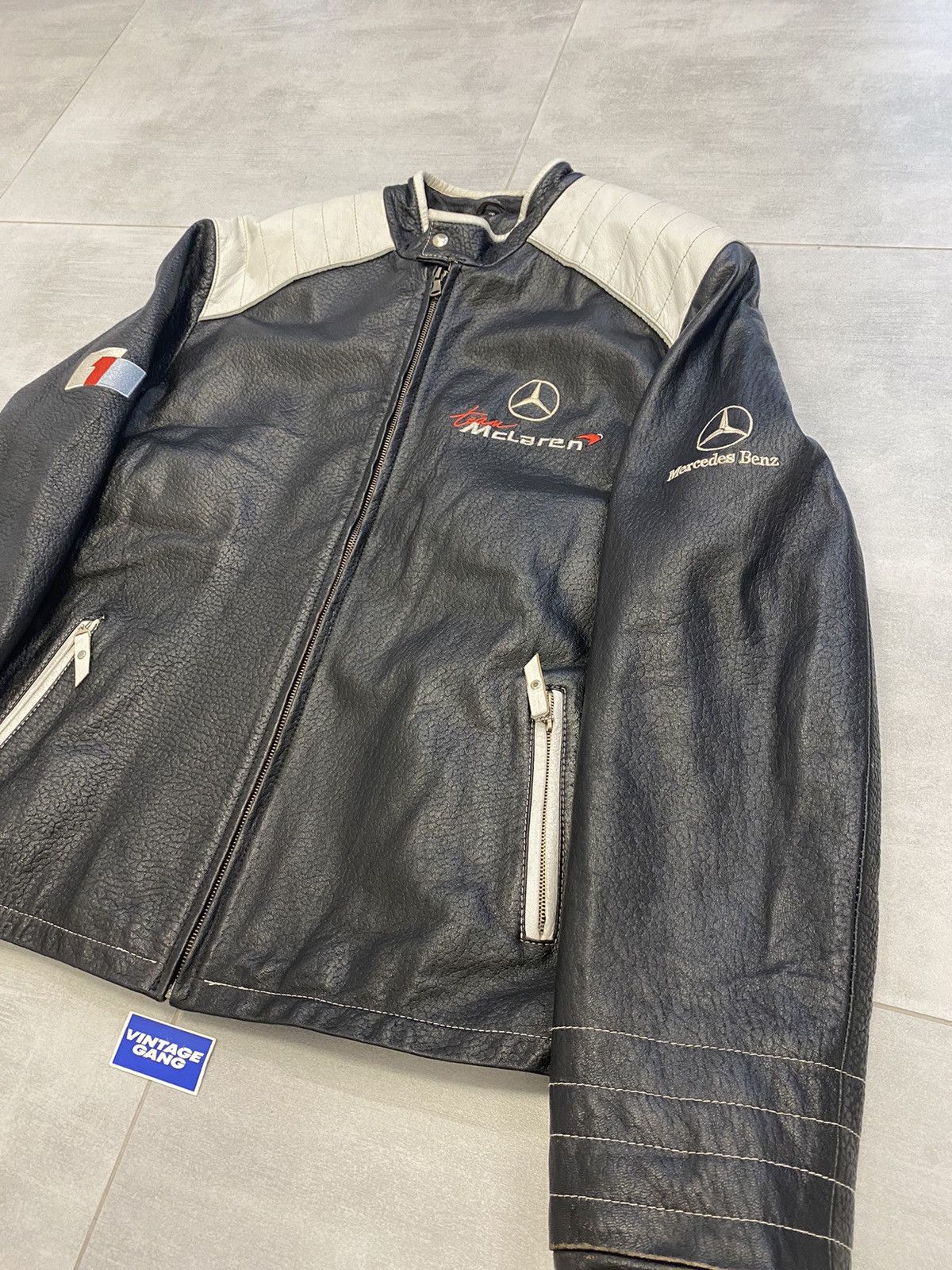 Malcolm McLaren × Mercedes Benz × Vintage Mercedes-Benz Leather jacket ...