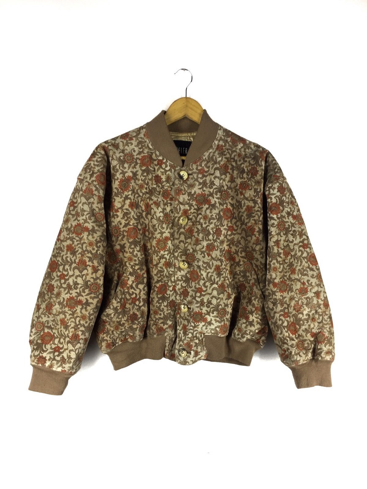Vintage (CLEAR) VINTAGE BOMBER JACKET SUEDE LEATHER | Grailed