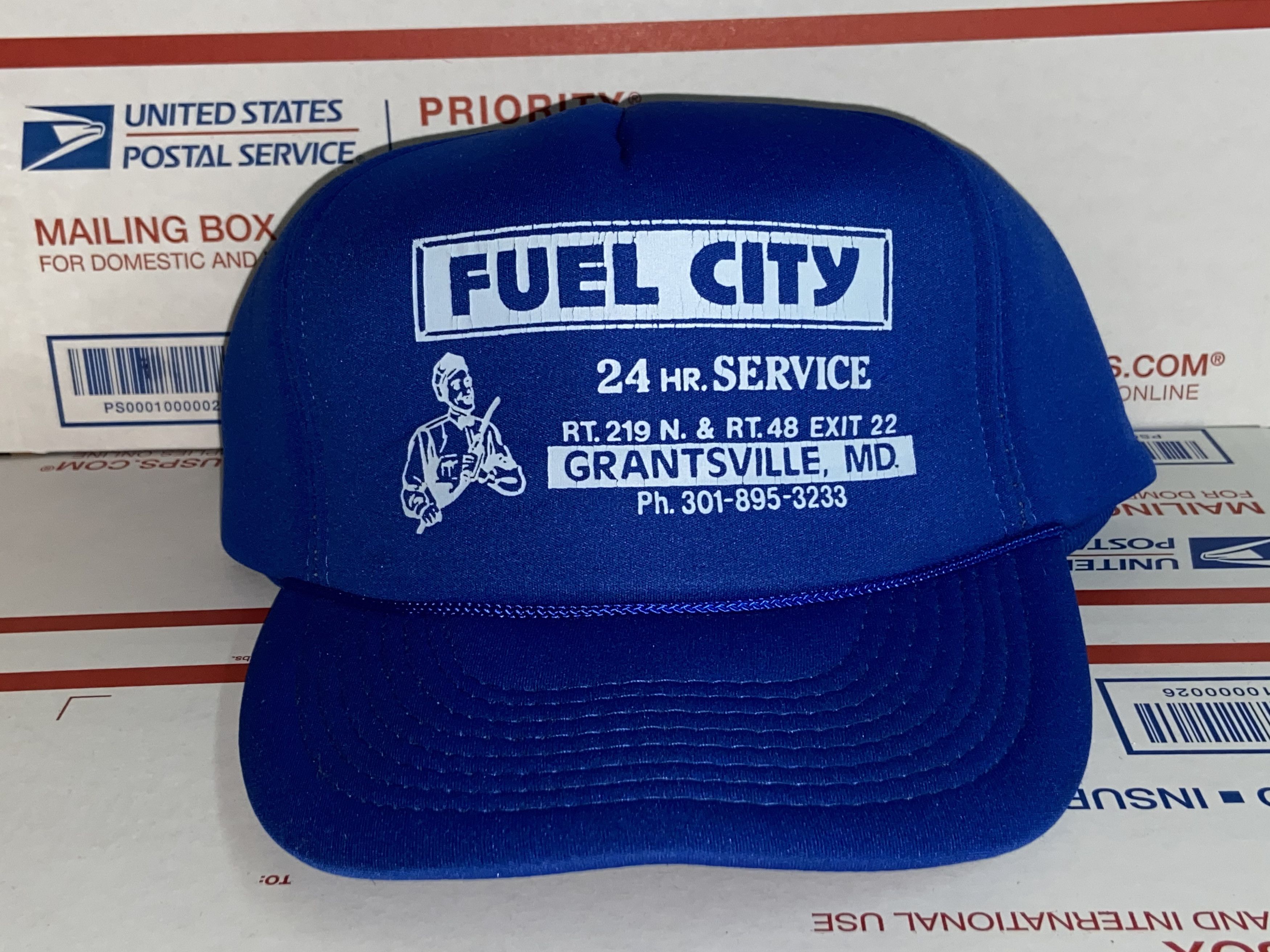 Trucker Hat × Vintage Fuel City 24 hr service Grantville Maryland Gas ...