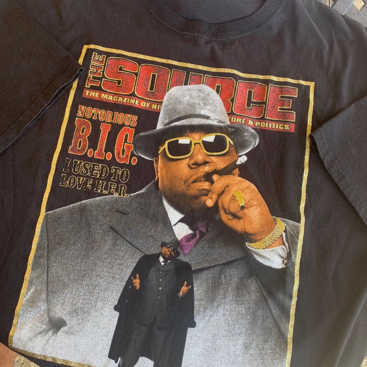 Notorious Big × Rap Tees Notorious BIG Source Magazine T Notorious Big × Rap Tees Notorious BIG Source Magazine T