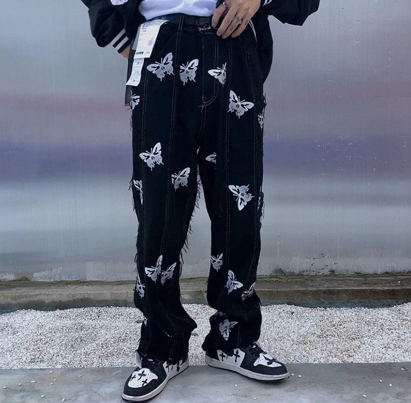 Japanese Brand × Vintage Butterfly pants | Grailed