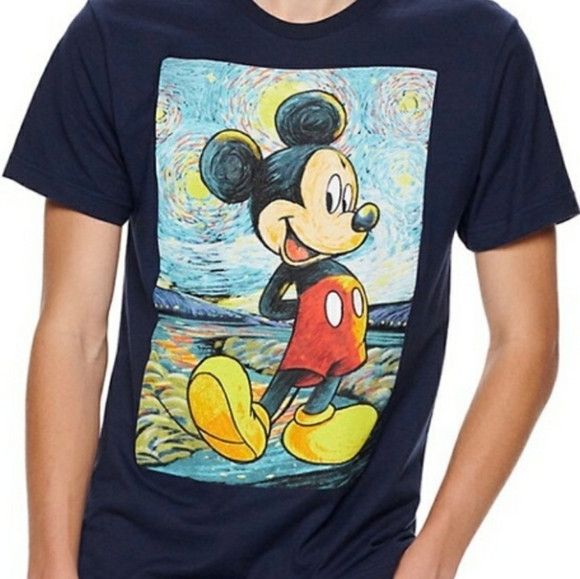 Other Mickey Mouse Van Gogh Style T-Shirt | Grailed