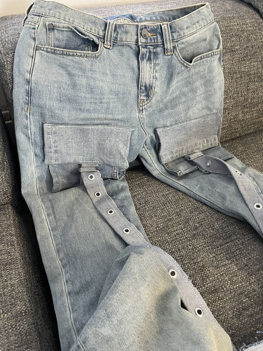 Japanese Brand Kam Vercetti stack denim pants | Grailed