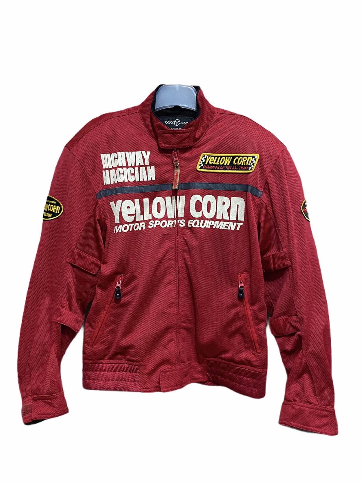 Red Jacket Yellow Corn Motor Sports Equipment Jacket | Grailed