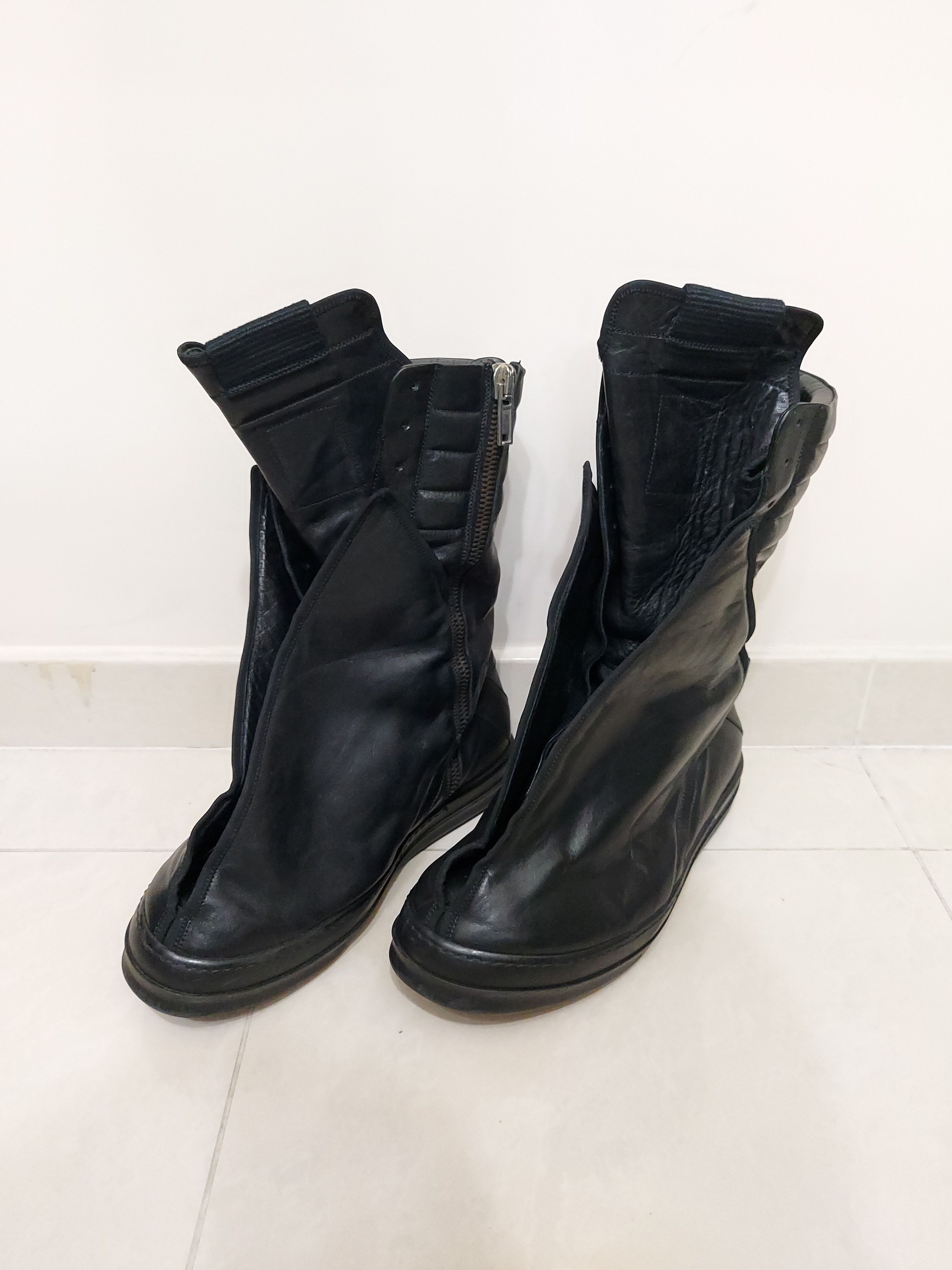 Rick Owens × Rick Owens Drkshdw Hoof Turbo Mega Baskets Dunks Black ...