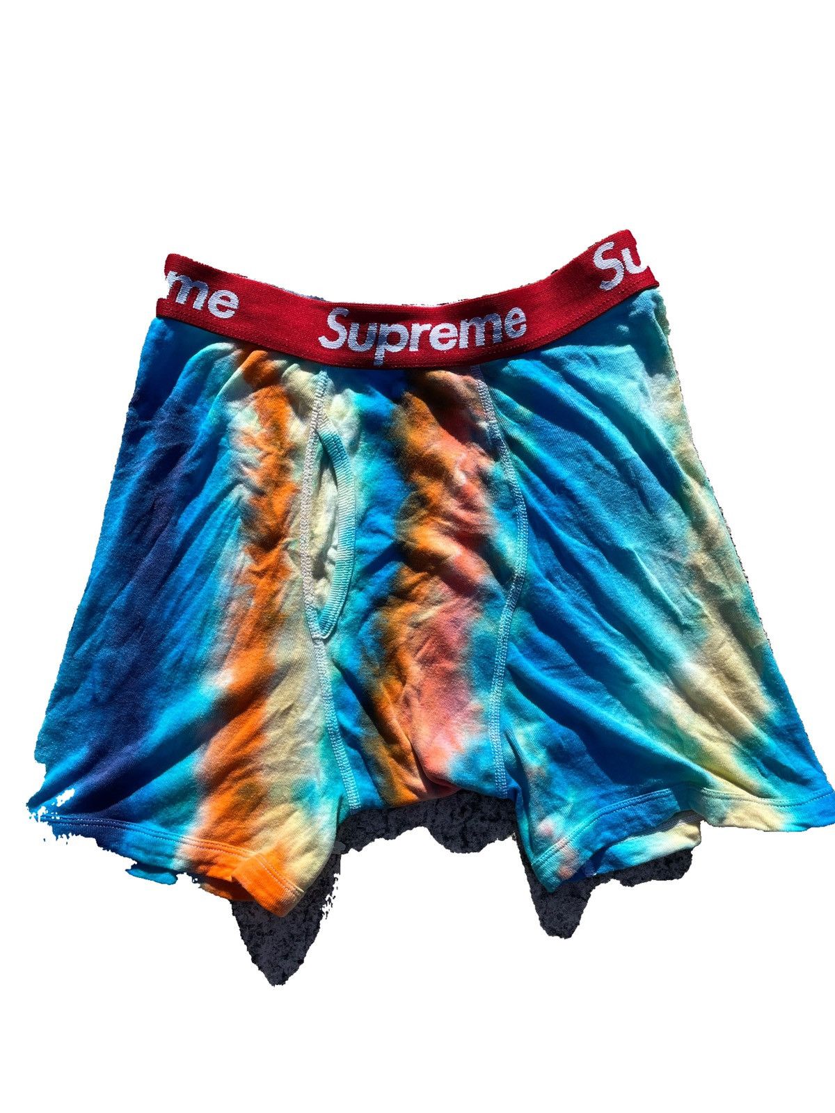 Supreme Tie Dye Supreme Hanes Boxer Briefs (Single Pair) | Grailed